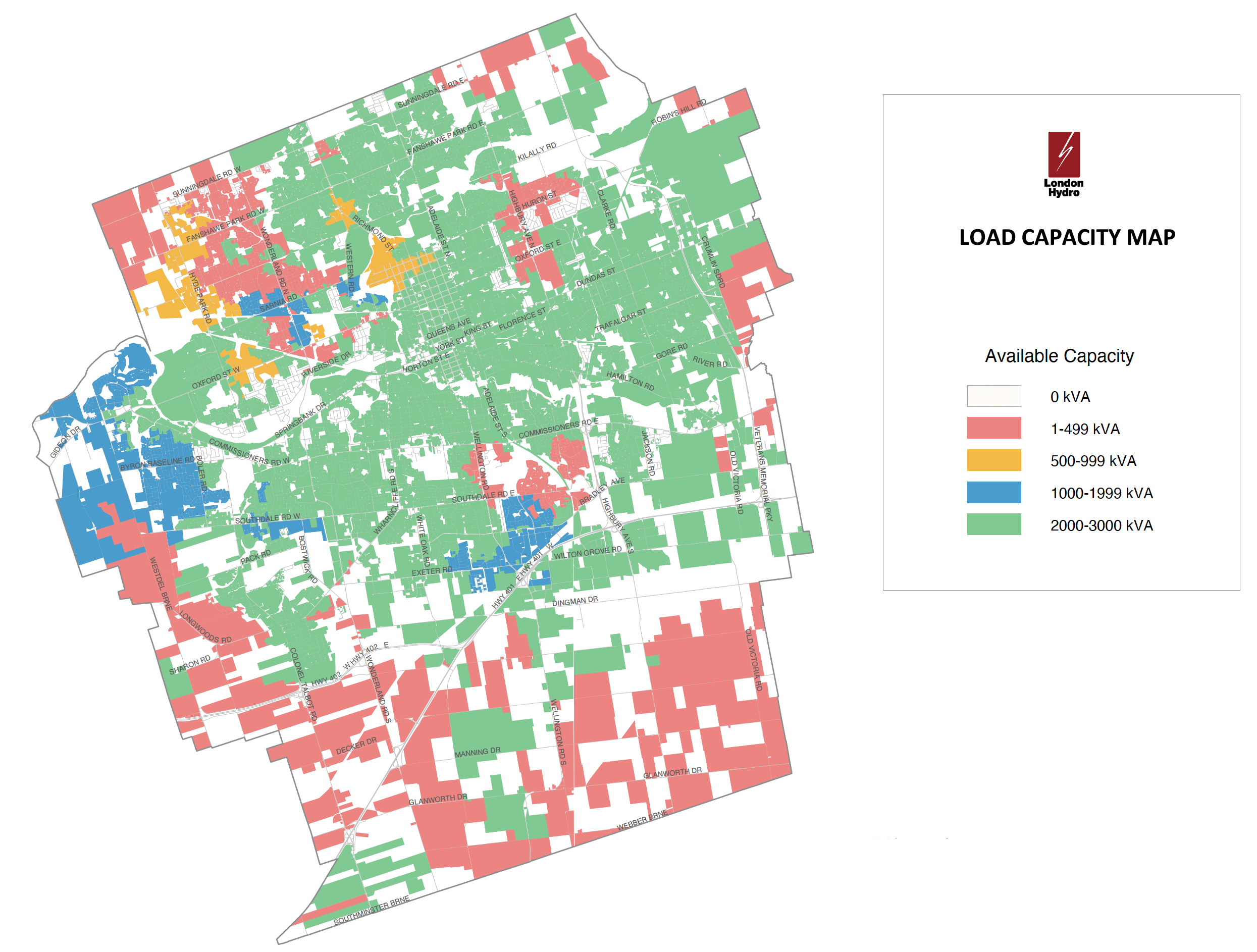 Load Capacity Map | London Hydro